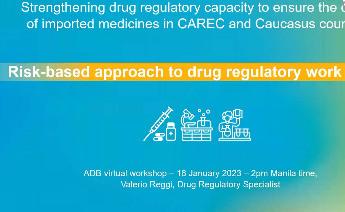 Strengthening Drug Regulatory Capacity to Ensure the Quality of ...